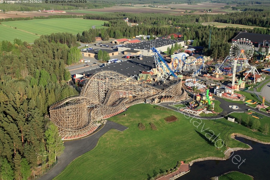Kuva: Powerparkin huvipuisto - vuoristorata Alahärmä Powerpark ilmakuva ...