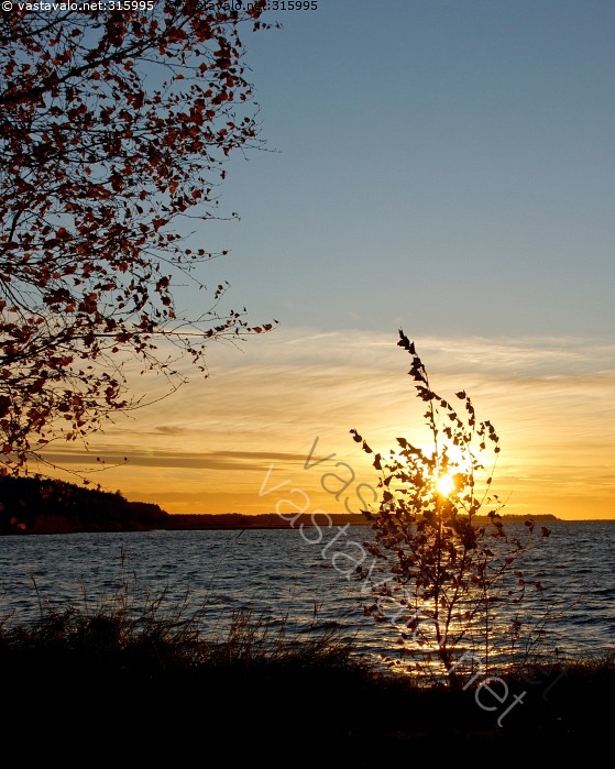Kuva: Syksyinen auringonlasku - auringonlasku auringon lasku Paltaniemi ...