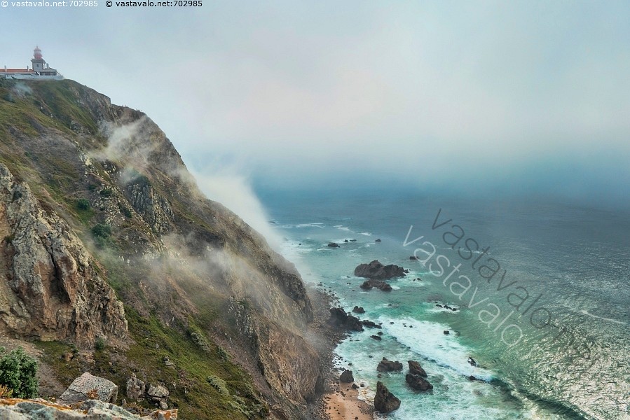 Kuva: Manner-Euroopan läntisin kohta - usva sumu utuinen sumuinen niemi ...