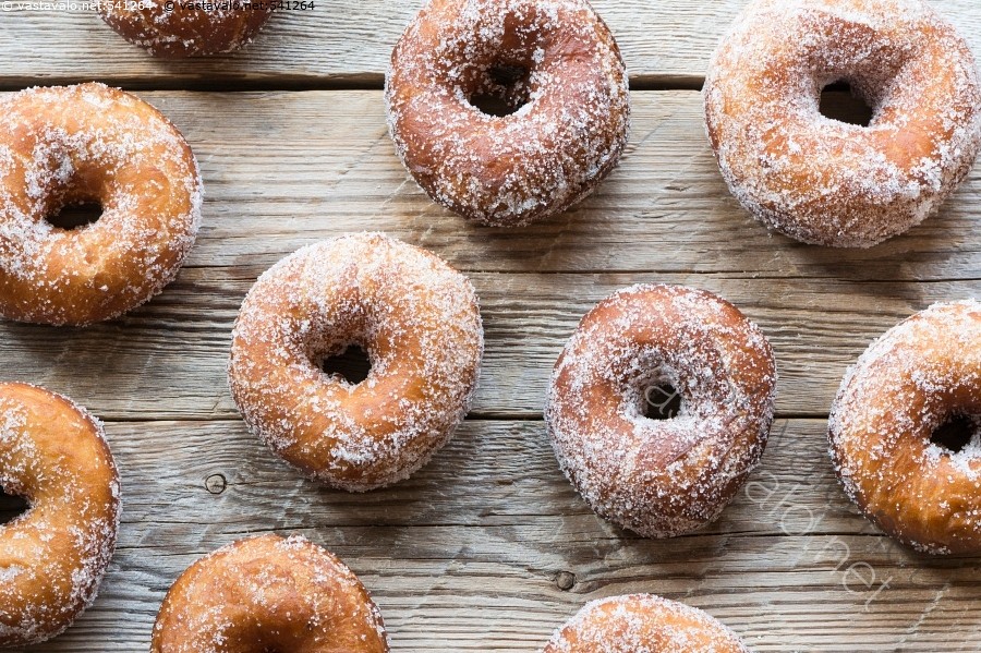 Kuva: Munkkirinkilät - munkki munkit leivottu leivonnainen paistettu ...