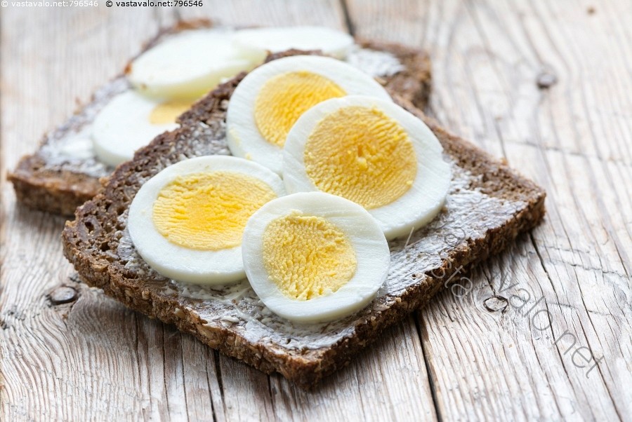 Kuva: Terveellinen välipala - muna kananmuna viipale viipaleet ...