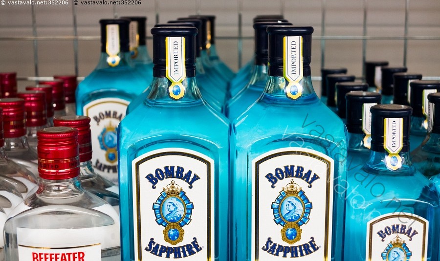 Kuva: Giniä - alkoholi viina gin gini pullo pullot viinapullo ...