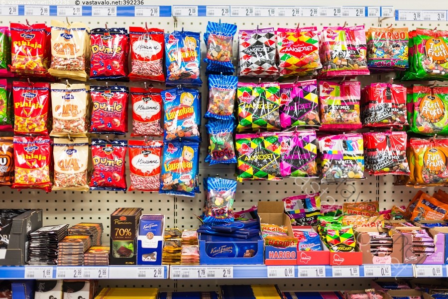 Kuva: Karkkihylly - kauppa myymälä karkki karkit karkkihylly makeinen ...