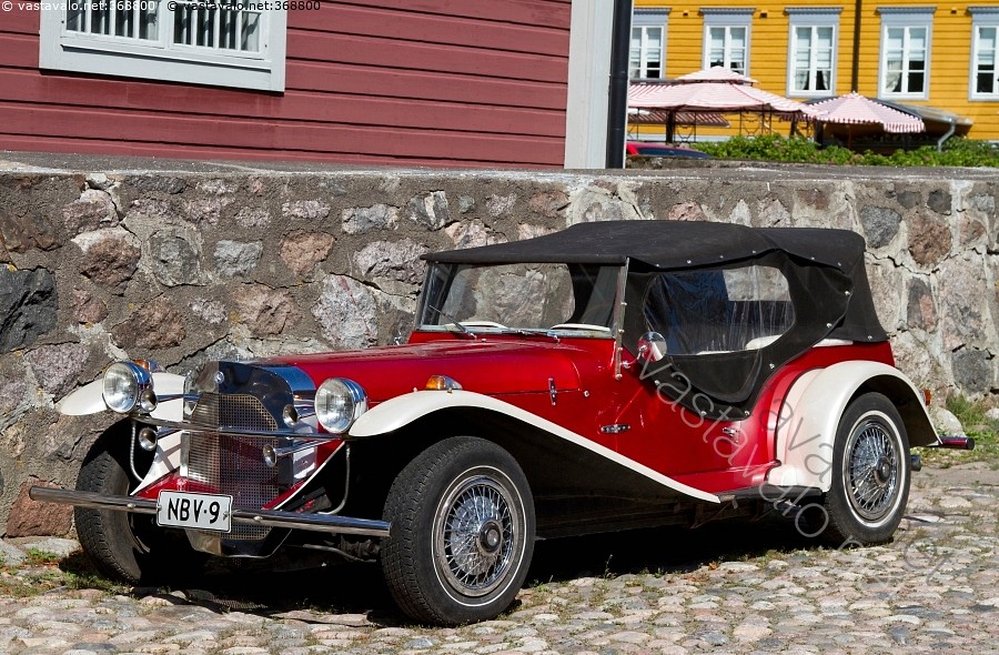 Kuva: Mersu Porvoossa - auto vanha rättikatto kangaskatto vanhan ...