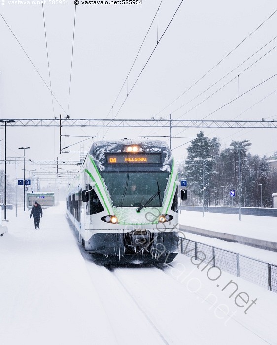 Kuva: Lumijuna - juna lähijuna vaunu vaunut lähiliikenne julkinen ...