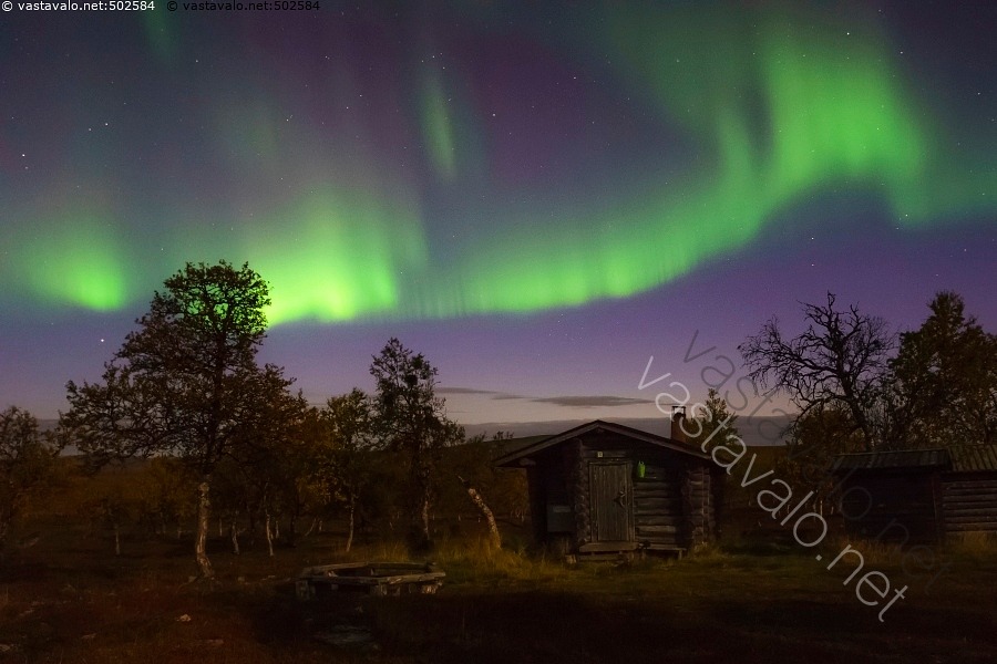 Kuva: Revontulet Njavgoaivin autiotuvalla - Aurora borealis revontulet ...