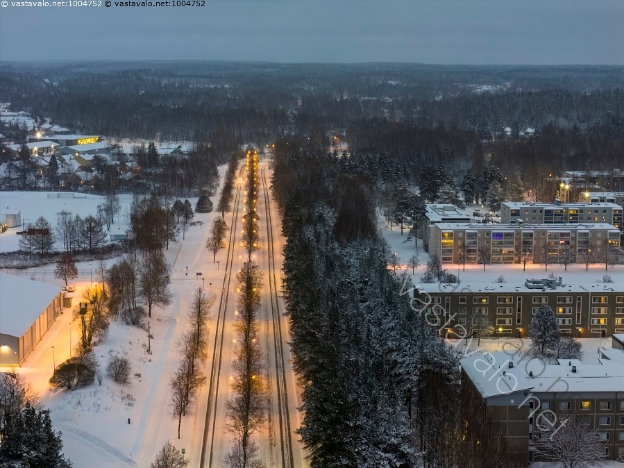 Kuva: Hj. Elomaan katu - Hj. Elomaan katu kaupungin tie ilmakuva ...