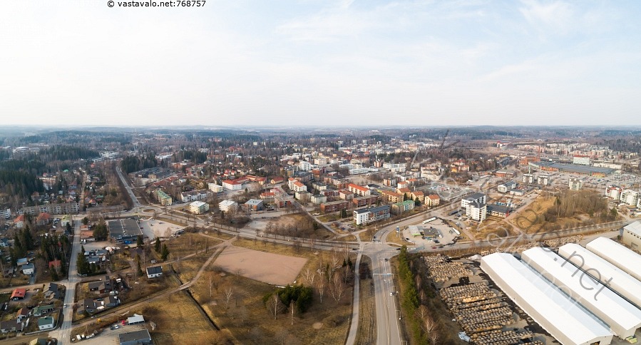 Kuva: Riihimäki - kaupunki Riihimäen ilmakuva ilmavalokuva omakotitalo ...