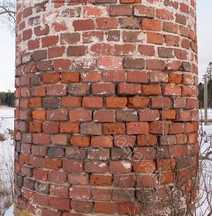 Kuva: Vanhan piipun pintaa - vanha piippu savupiippu tiili tiilet ...