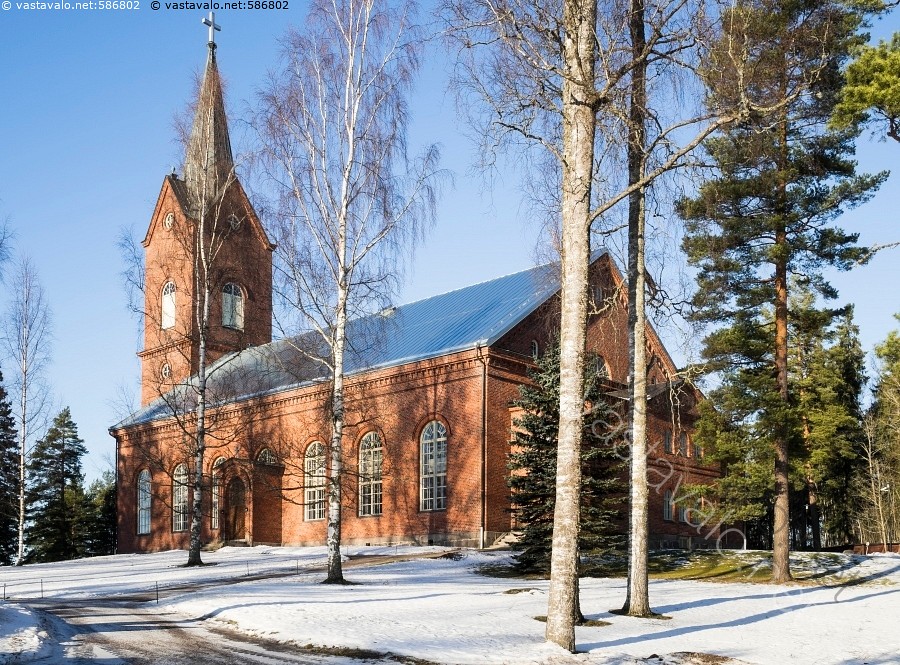 Kuva: Mäntsälän kirkko - kirkko rakennus kirkkorakennus pitkäkirkko ...