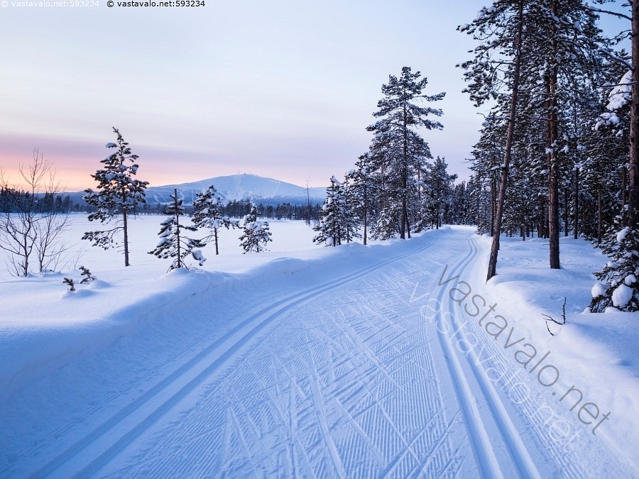 Kuva: Hiihtoladun kauniit maisemat - maisema tunturimaisema ...