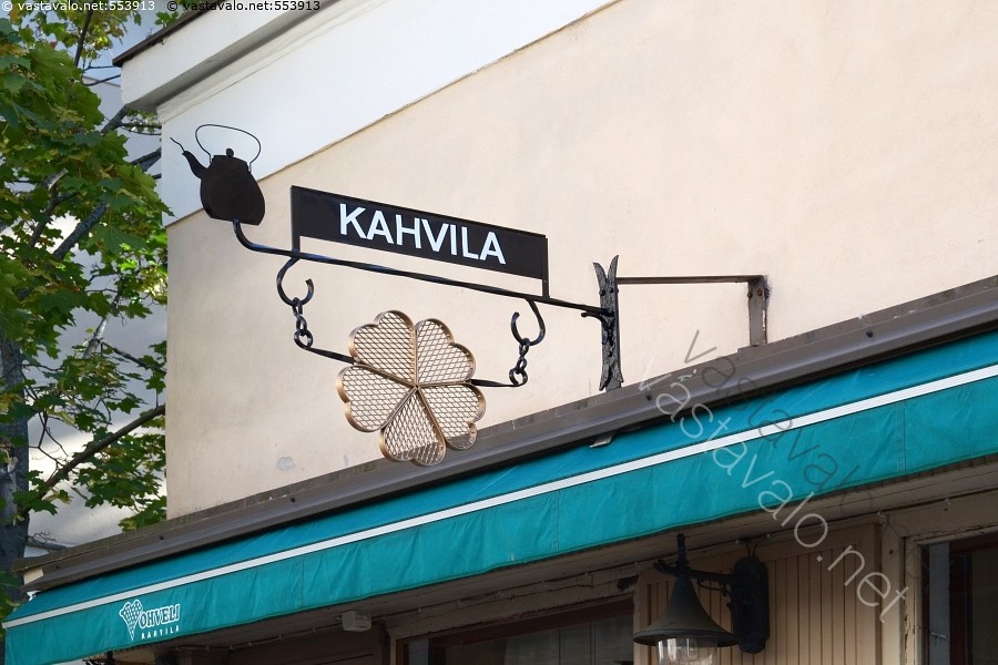 Kuva: Kahvilan kyltti - kahvila kyltti kahvipannu musta vohveli ...