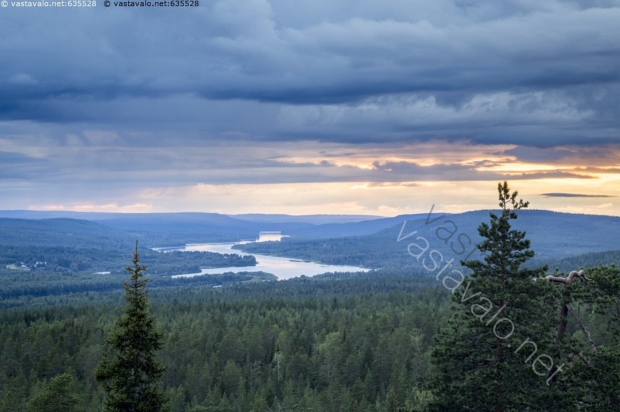 Kuva: Ounasjoki - Ounasjoki joki kuninkaanlaavu Santavaara Rovaniemi ...