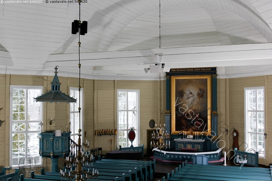 Kuva: Ruoveden kirkko, alttari - Ruovesi alttari kaappikello kirkko ...