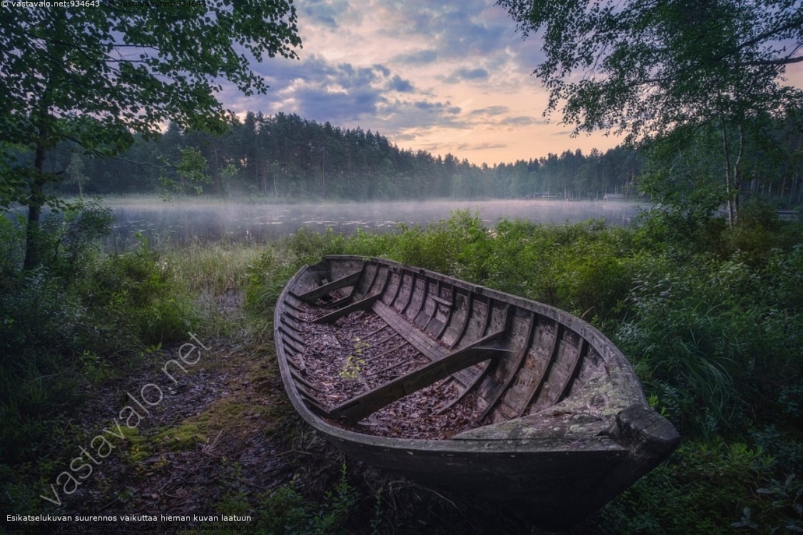 Kuva: Vanha hylätty puinen vene - maisema vene luonto järvi puinen ...