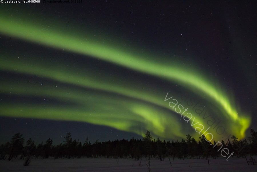 Kuva: Revontulet - revontulet tähti tähtitaivas taivaantulet talvi lumi ...