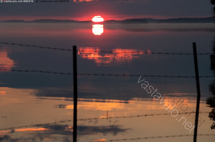 Kuva: Auringonlasku - auringonlasku aurink o järvi Keitelejärvi Keitele ...