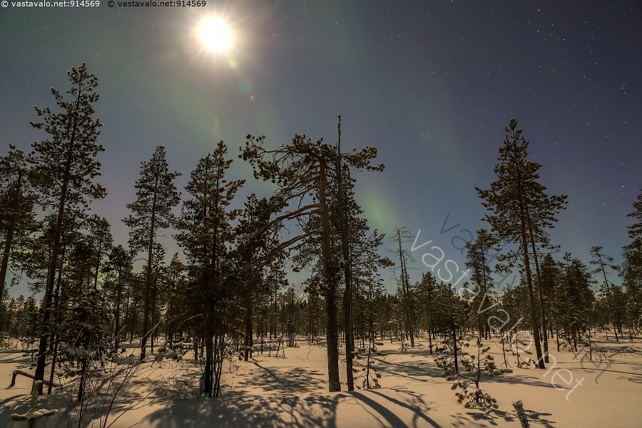 Kuva: Kuutamo - revontulet reposet Aurora borealis revontuli ...