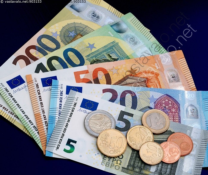 Kuva: Rahaa - raha seteli paperiraha kolikko lantti metalliraha Euro ...