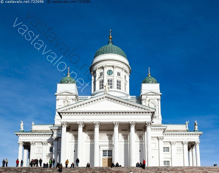 Kuva: Tuomiokirkko - kirkko valkoinen Suurkirkko Nikolainkirkko Carl ...