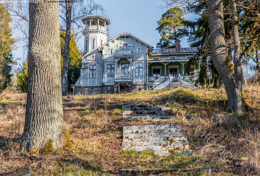 Kuva: Pitsihuvila - huvila rakennus villa Ruissalo mäki torni ...