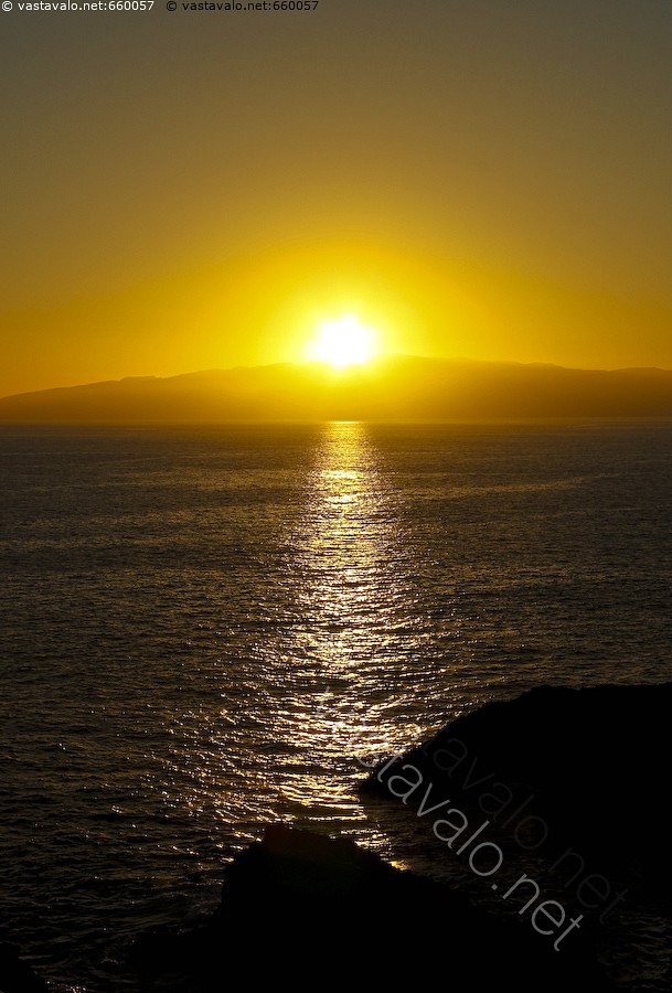 Kuva: Auringonlasku Kanarialla - auringonlasku aurinko kirkas valo ...