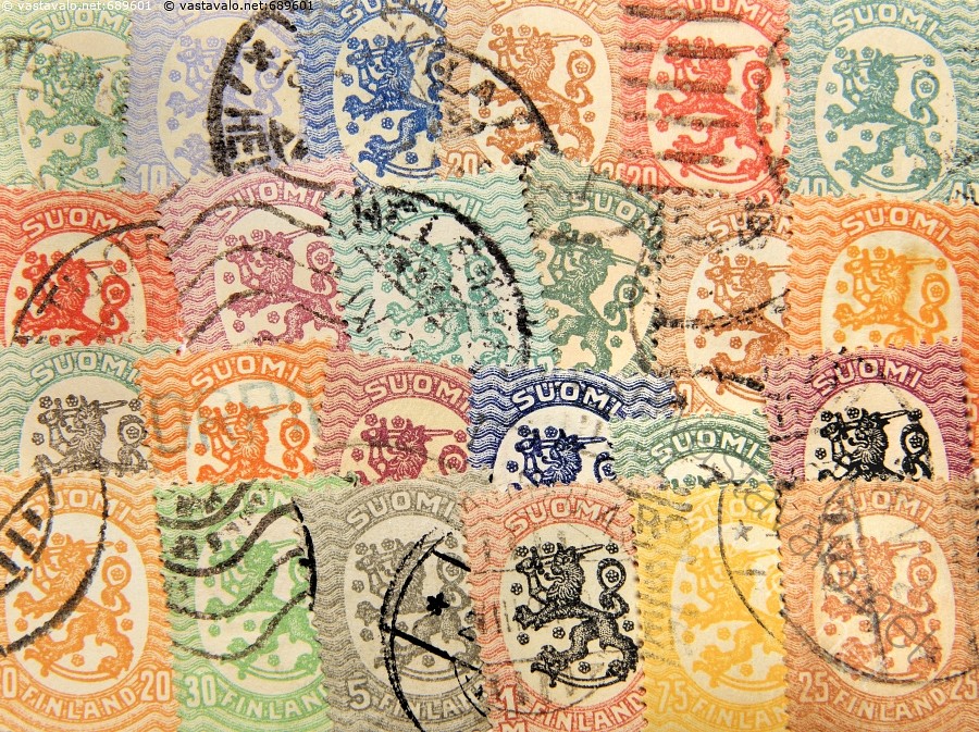 Kuva: Itsenäisen Suomen ensimmäiset postimerkit - suomalainen ...